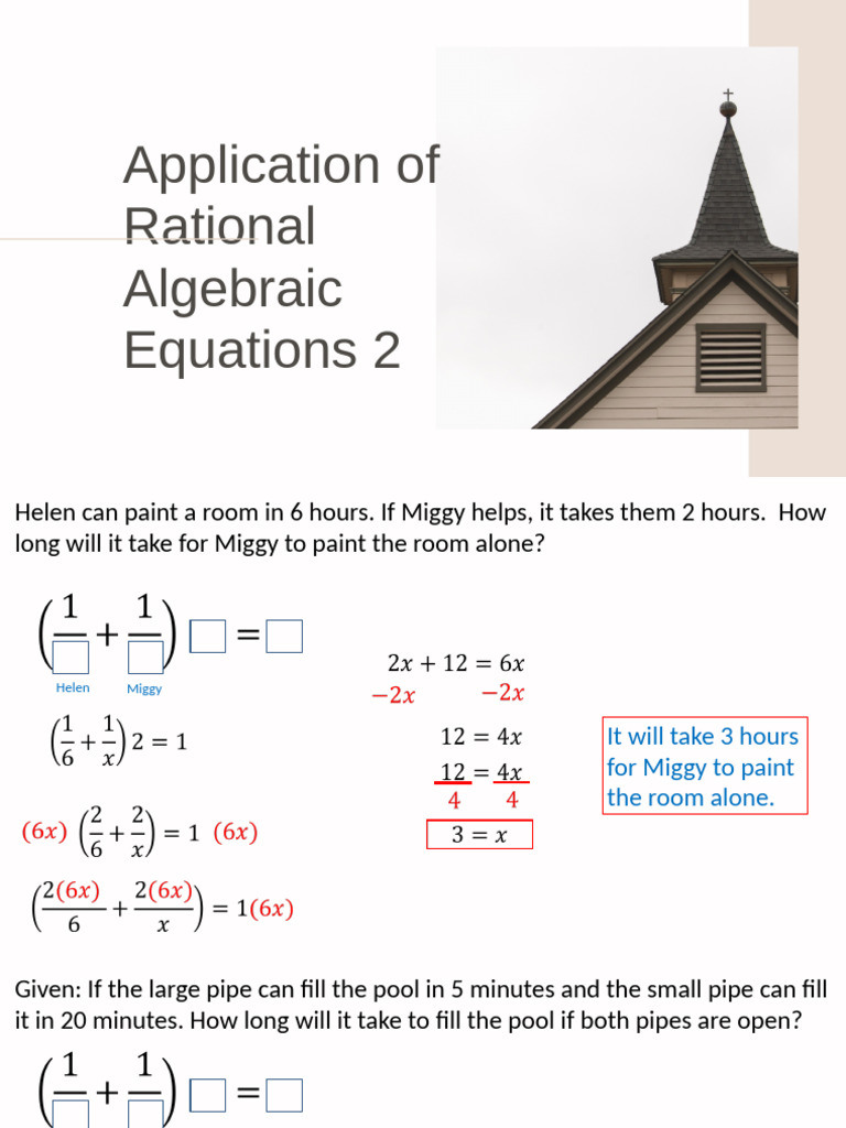 Solving Rational Algebraic Equations | PDF