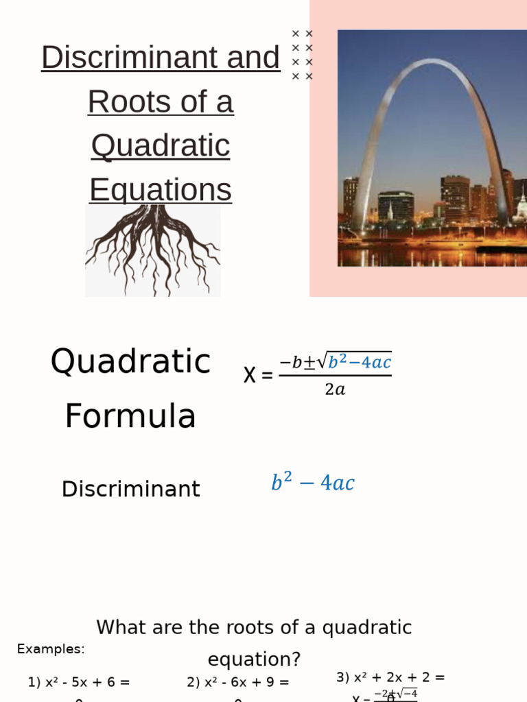 4. Discriminant and Roots of Quadratic Equations | PDF