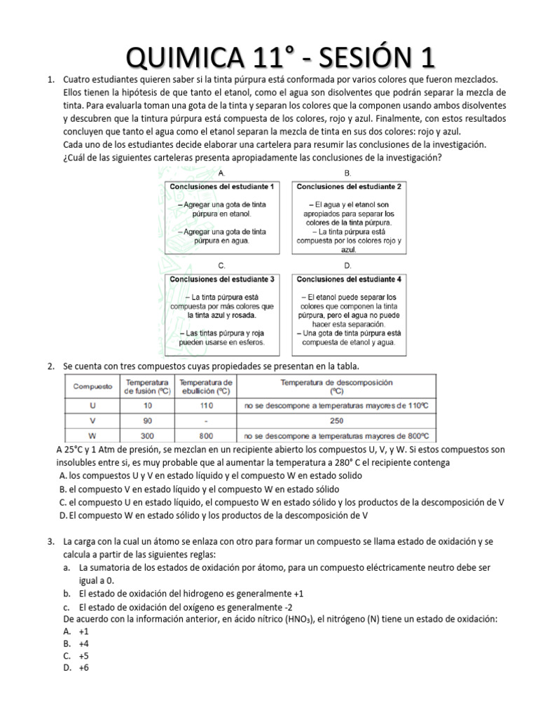 Quimica 11 | PDF | Enlace químico | Hidrógeno