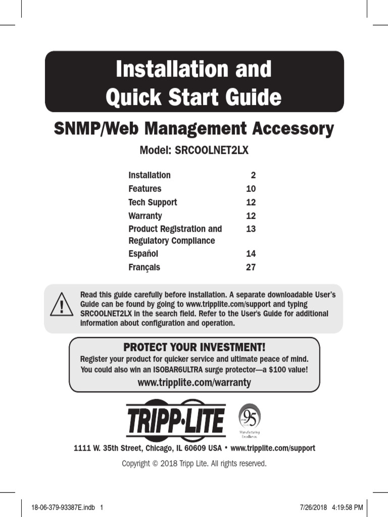 Tripp-Lite-Owners-Manual-781329 | PDF | Ip Address | Internet Standards