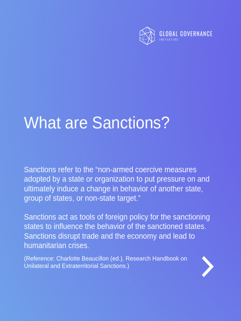 Understanding Global Sanctions | PDF | International Sanctions ...