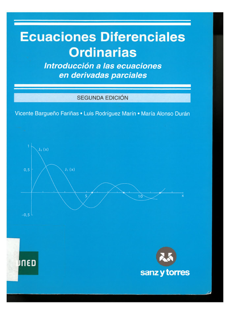 Ecuaciones Diferenciales Ordinarias Introduccion A Las Ecuaciones en ...