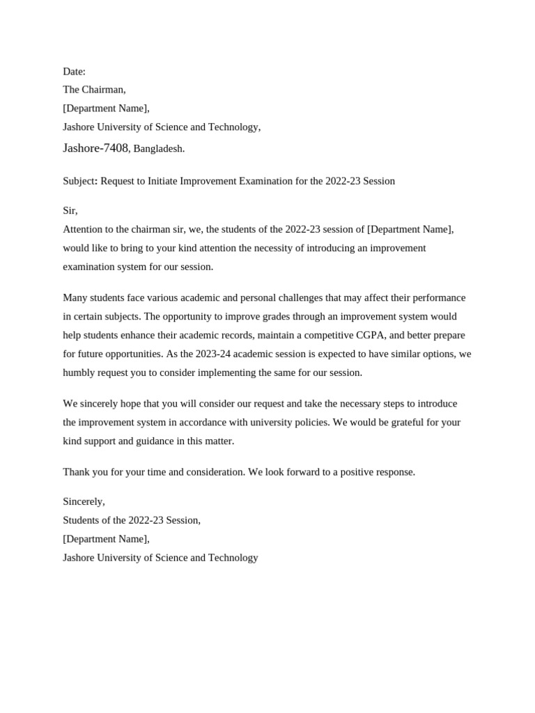 Request for Improvement Exam System | PDF