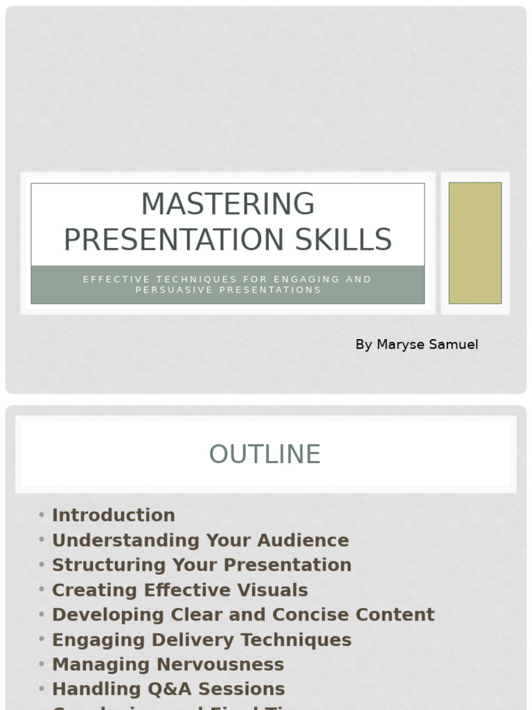 Presentation Skills Dell | PDF | Cognitive Science | Cognition