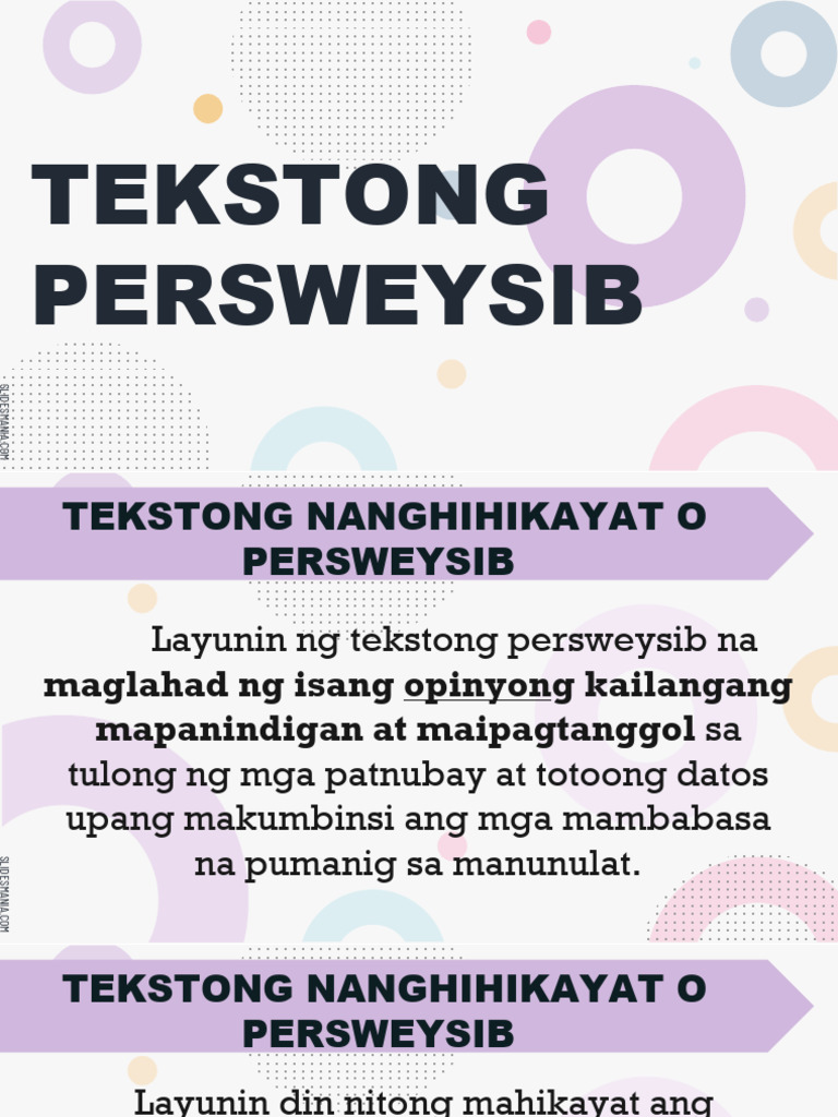 w5,6 Persweysib, Argumentatibo | PDF