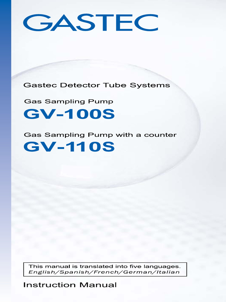 Manual Tubos Bomba Gastec | PDF