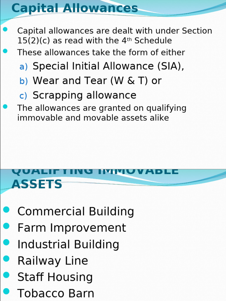 07 Capital Allowances | PDF | Government Finances | Economies