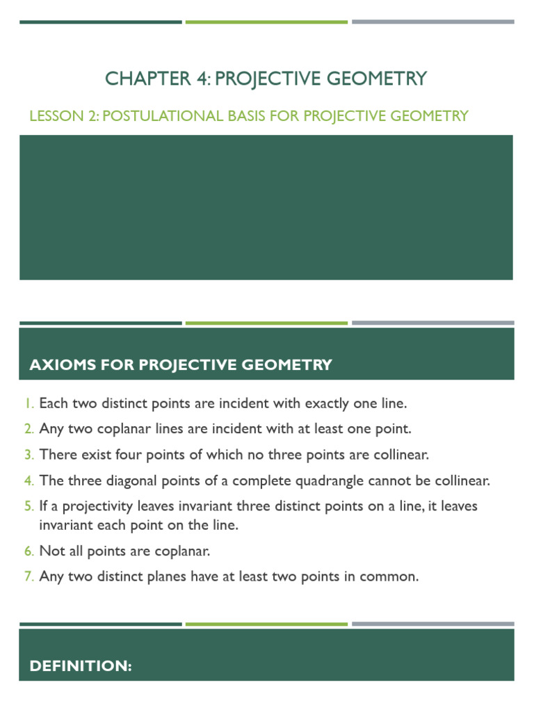 Projective-Geometry-2-and-3 | PDF | Projective Geometry | Line (Geometry)
