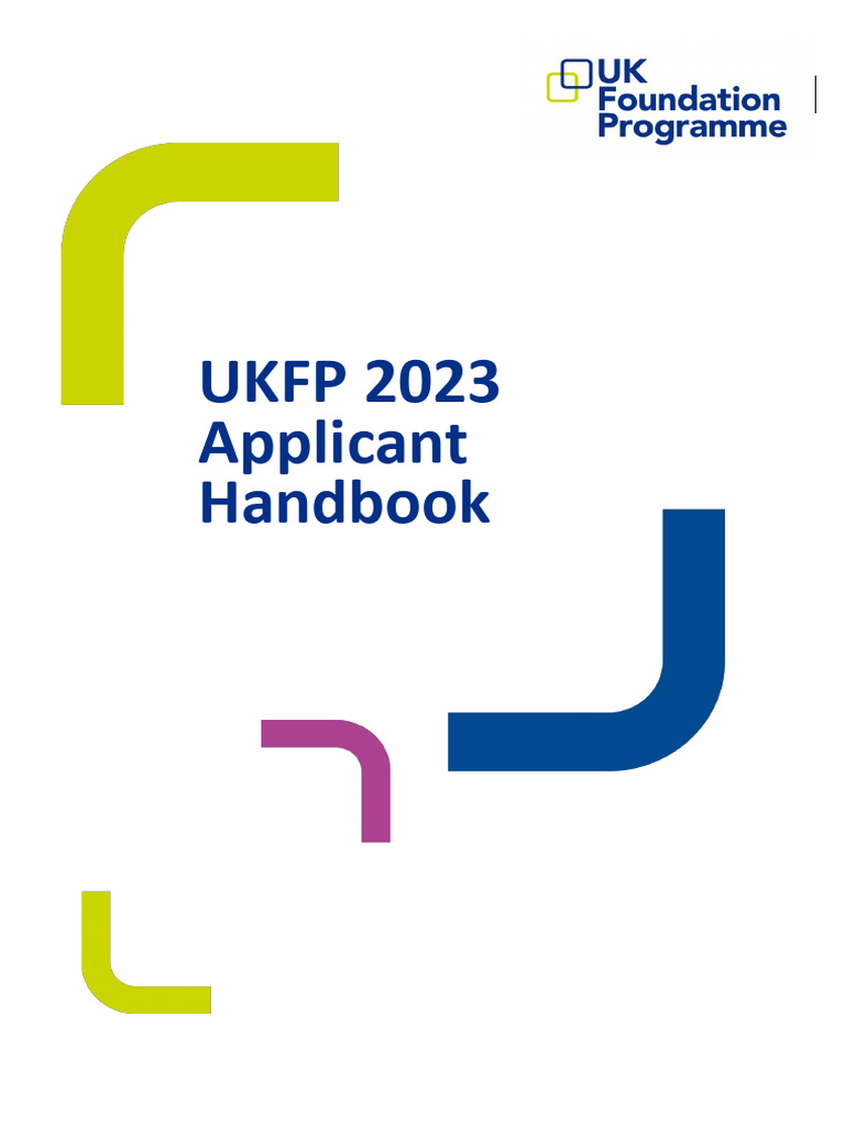 UKFP 2023 Applicant Handbook | PDF