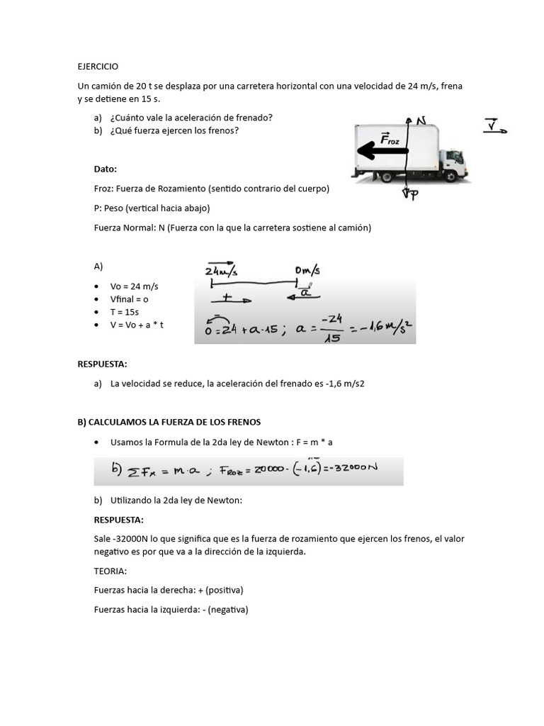 Ejercicios Fuerzas y 2da Ley | PDF