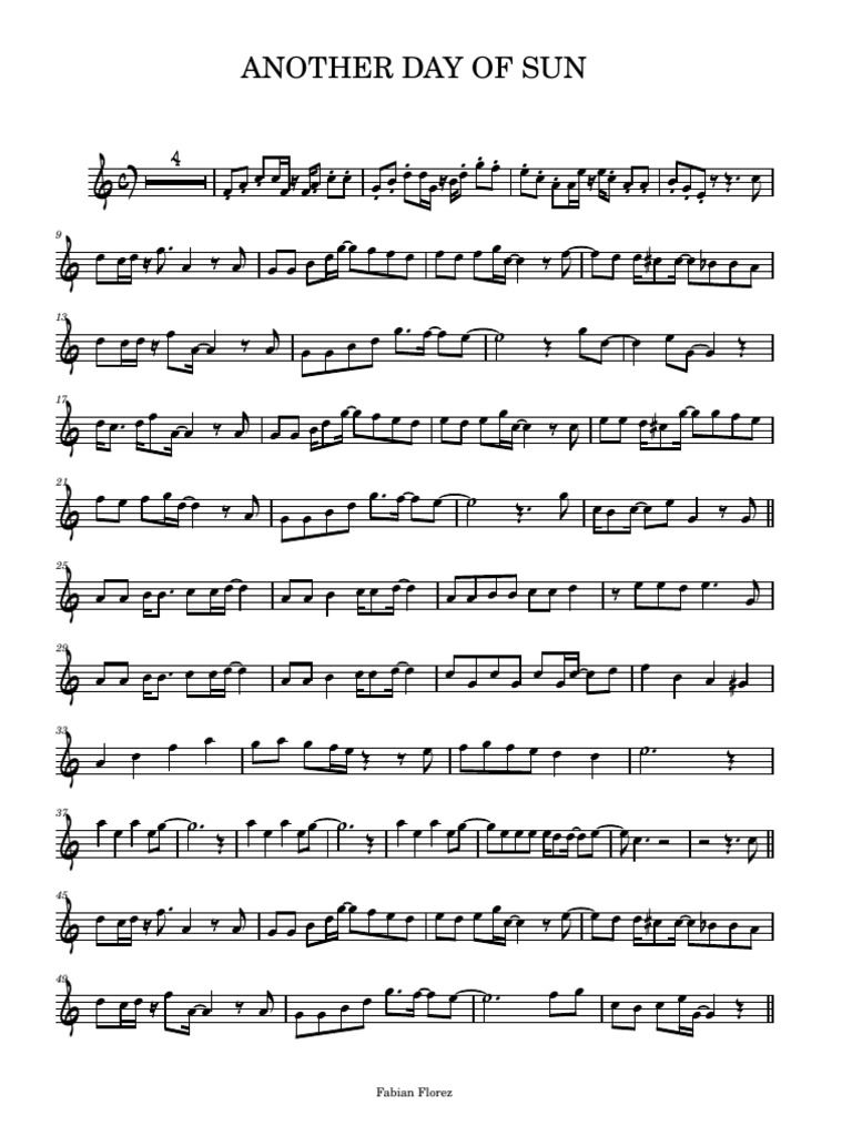 ANOTHER - DAY - OF - SUN Solista Alto | PDF