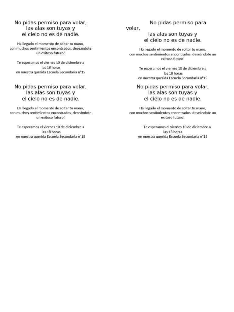 No Pidas Permiso para Volar | PDF