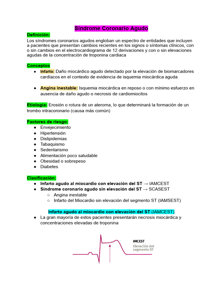 Resumen Cardio 2 | PDF | Hipertensión | Infarto de miocardio