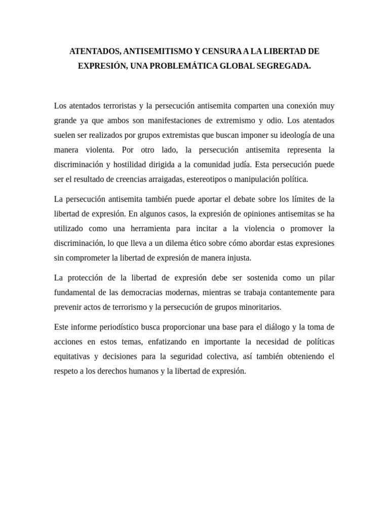 Informe periodístico | PDF