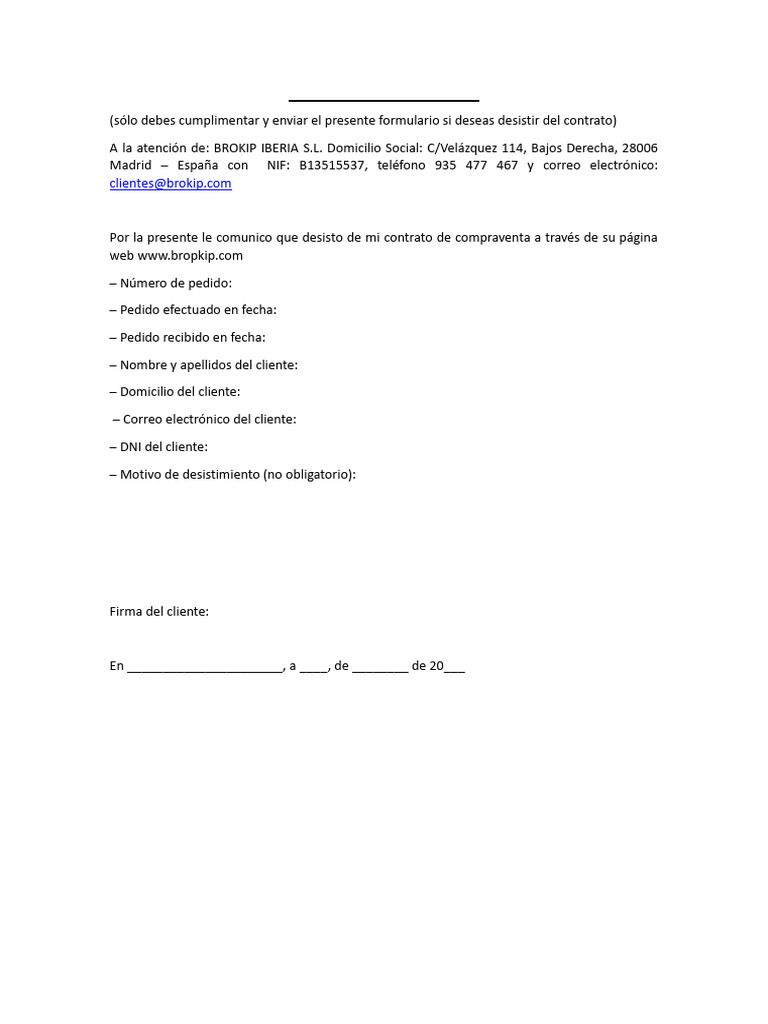 formulario-desistimiento-bkp | PDF