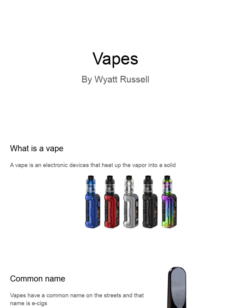Vapes | PDF