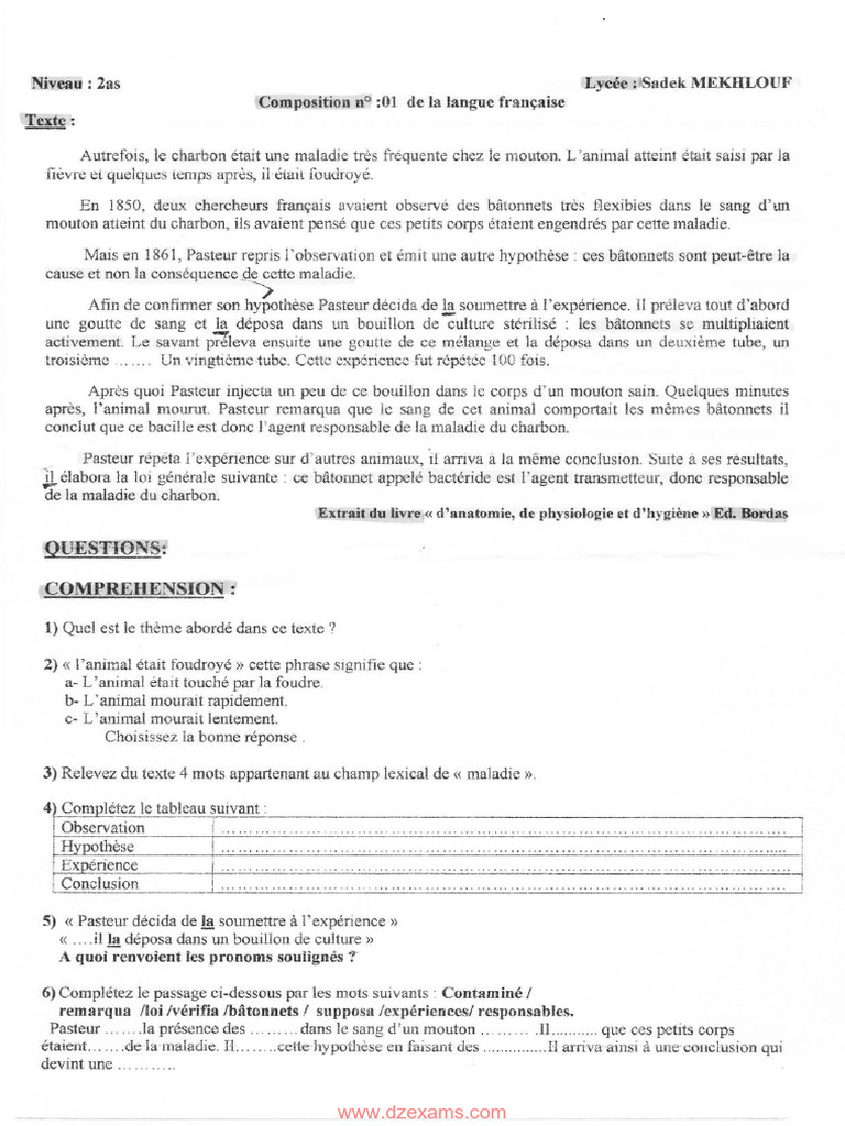 DzExams: Algerian Exam Prep Resources | PDF