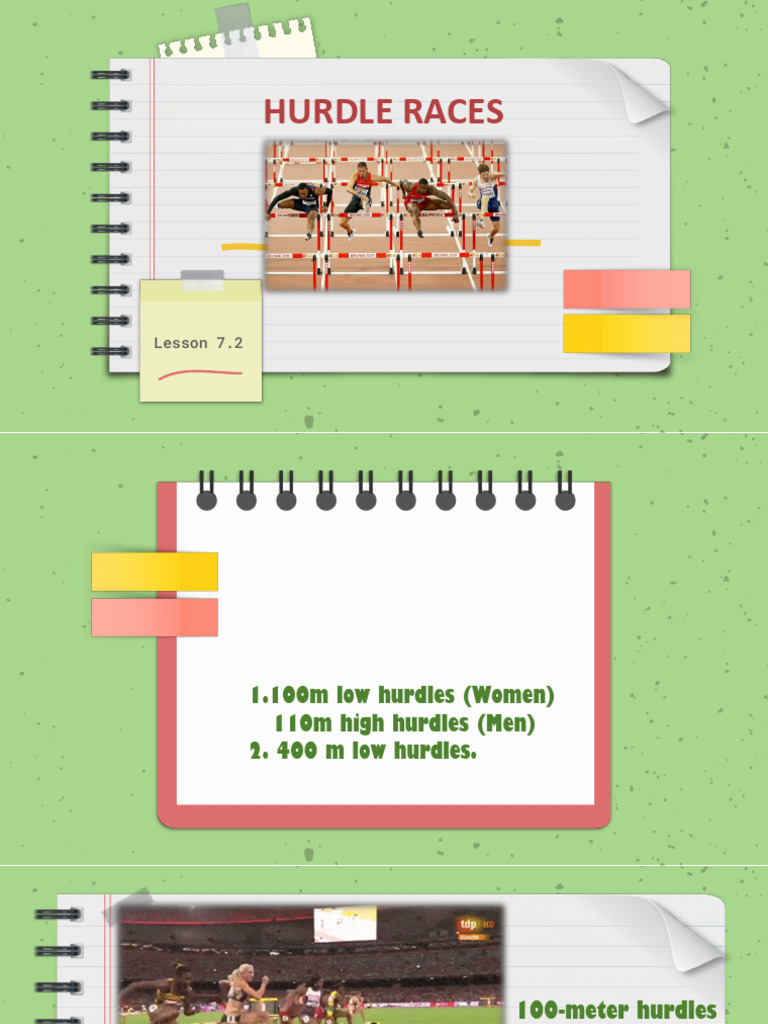 Lesson 7.2 - Hurdle Races | PDF | Track And Field | Running
