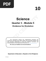 Science 10 Q3 Module 5 Evidences of Evolution | PDF | Evolution ...