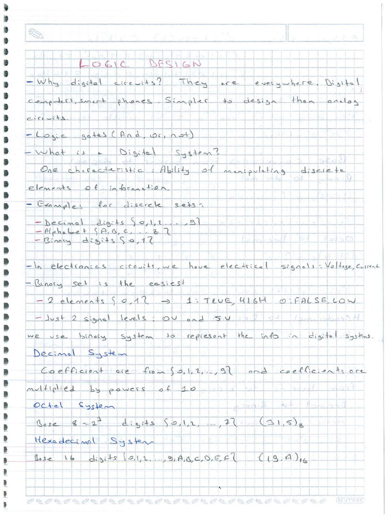 Logic Design Midterm | PDF
