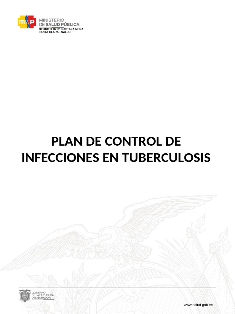 Plan Control de Infecciones Plan de Control de Infecciones | PDF | Tuberculosis | Infección