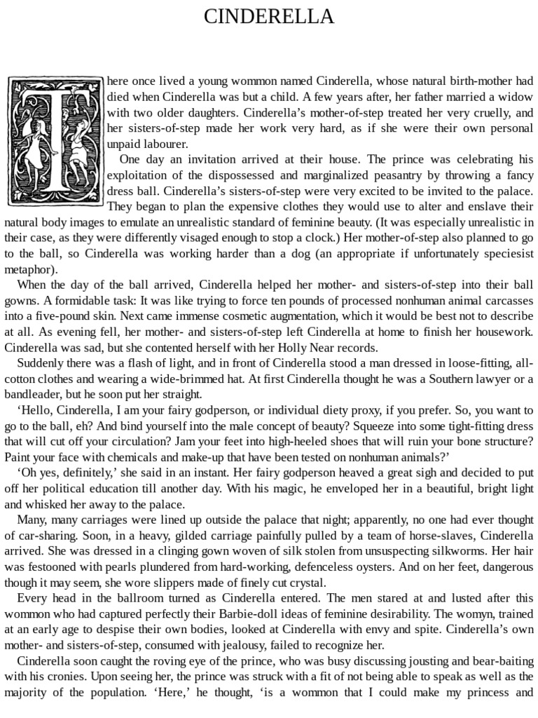 Feminist Twist on Cinderella's Tale | PDF