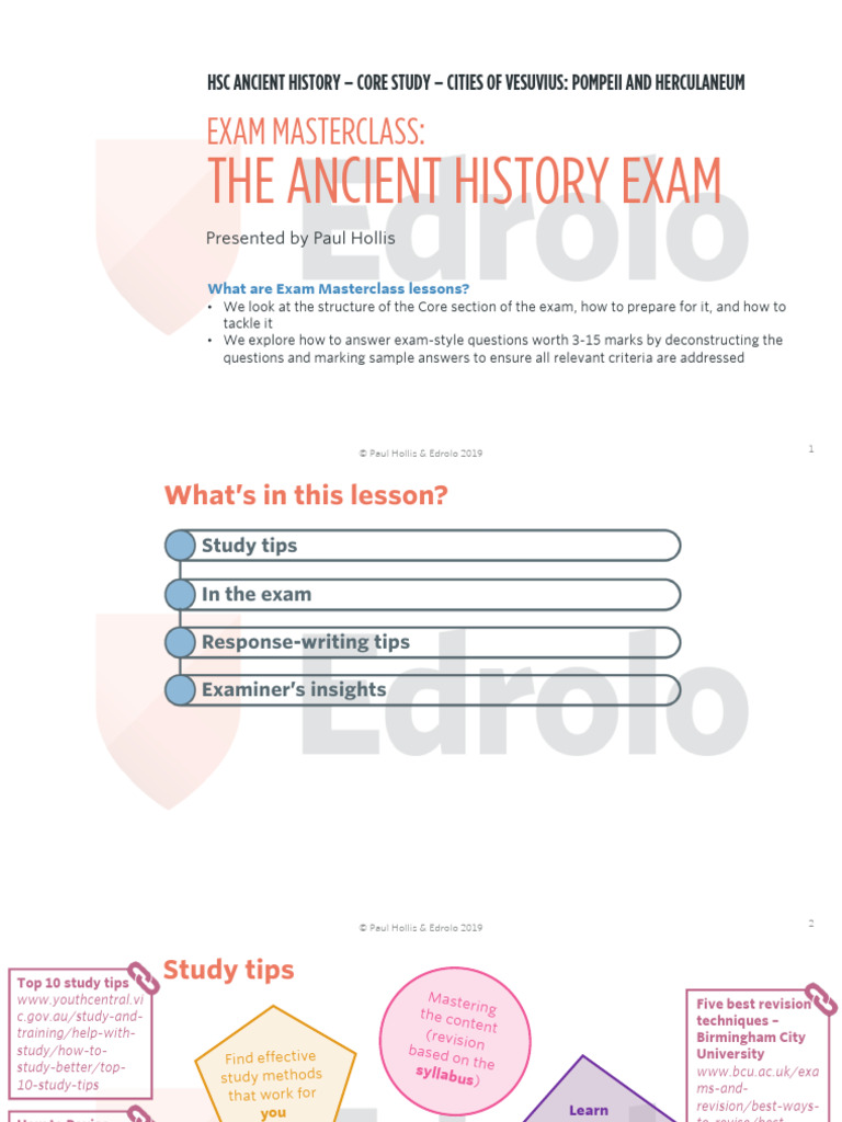 The_Ancient_History_Exam_Edrolo__Study_notes_annotated | PDF | Multiple ...