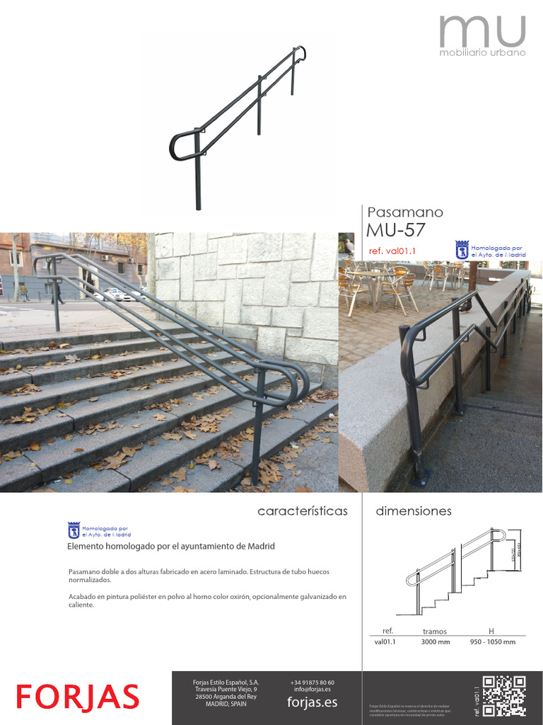Pasamano Doble Homologado MU-57 | PDF