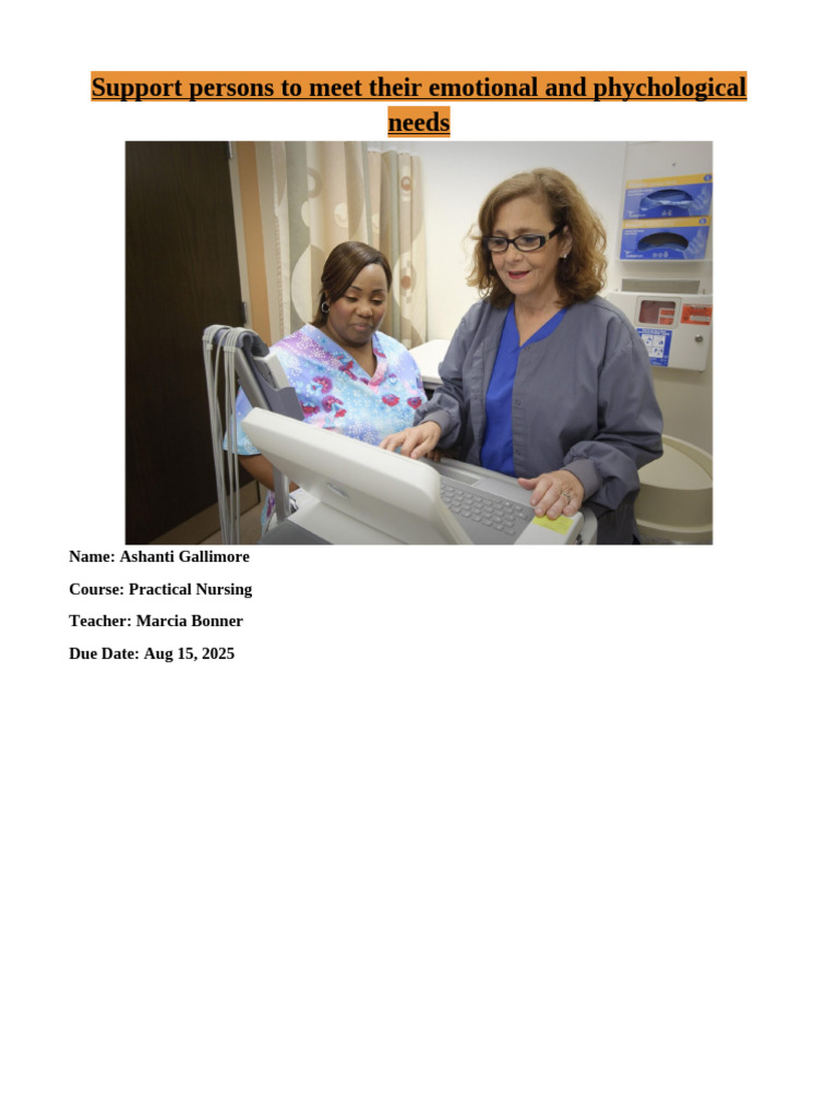 Supporting Elderly Psychological Needs | PDF | Old Age | Non ...