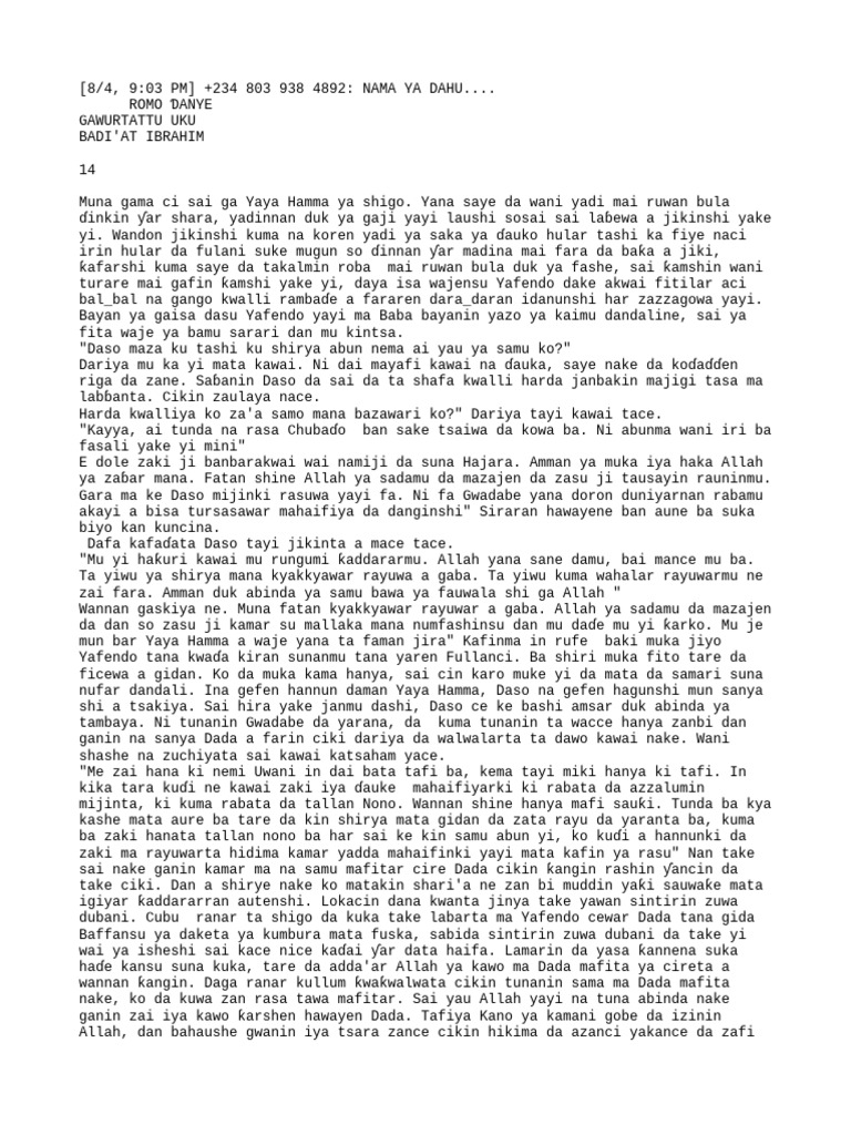 Nama Ya Dahu 2 | PDF