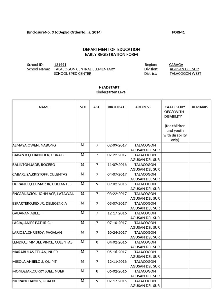 EARLY-REGISTRATION-FORM | PDF