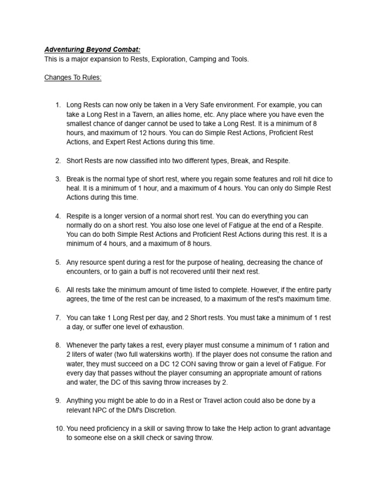 Adventuring Beyond Combat v.1.0 | PDF | Gemstone | Drink