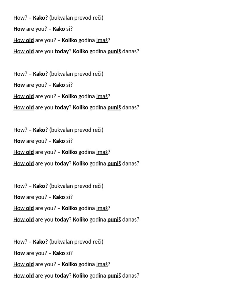 How, How Old Za Stampu | PDF