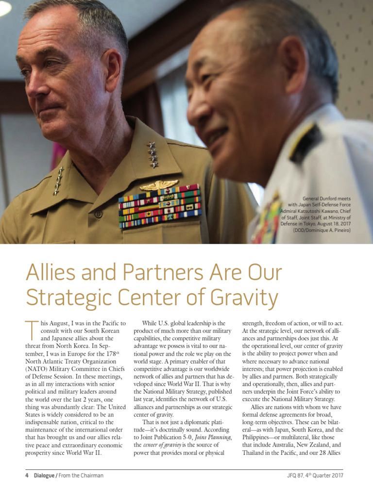 U.S. Alliances: Strategic Center of Gravity | PDF | Nato | Allies Of World War II