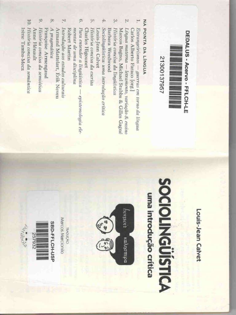 CALVET, Louis-Jean - Sociolinguística - Uma Introdução Crítica | PDF