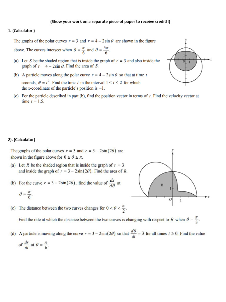 AP Calculus BC 2nd Semester FRQ #4 | PDF