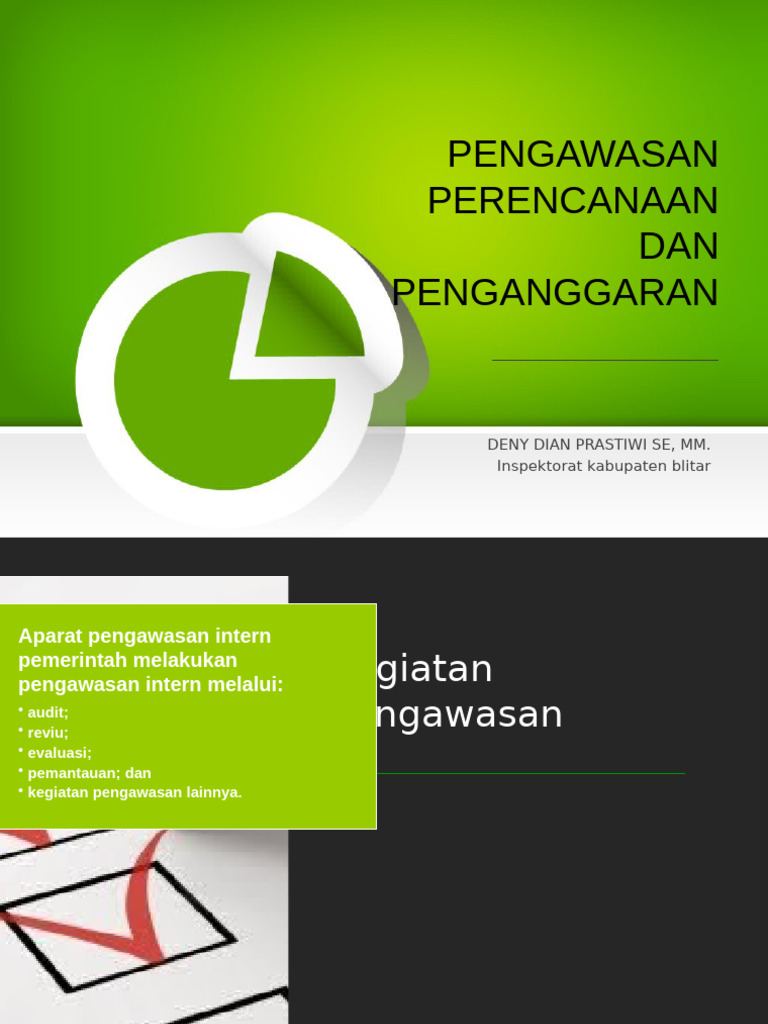 Pengawasan Perencanaan Dan Penganggaran | PDF
