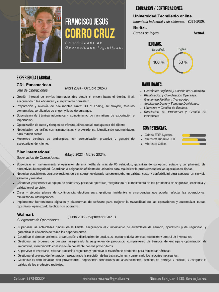 CV Francisco Corro (CDMX Digital) | PDF | Business