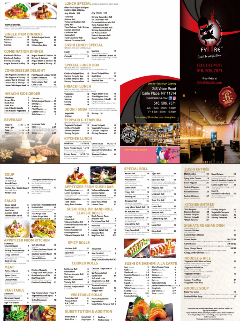 Fyhre Menu 2024 | PDF