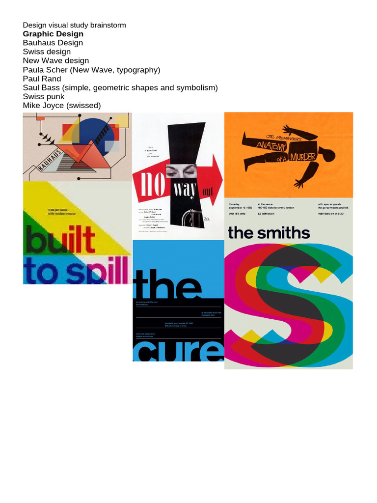 Visual Study Brainstorm | PDF