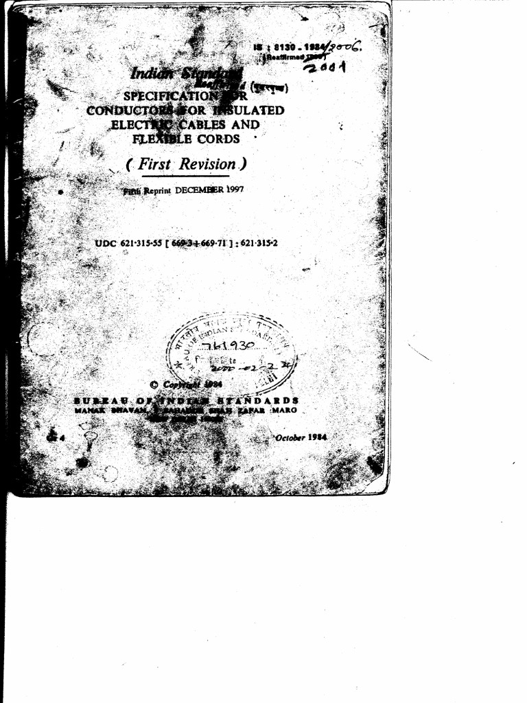 Is - 8130 1984 2006 | PDF