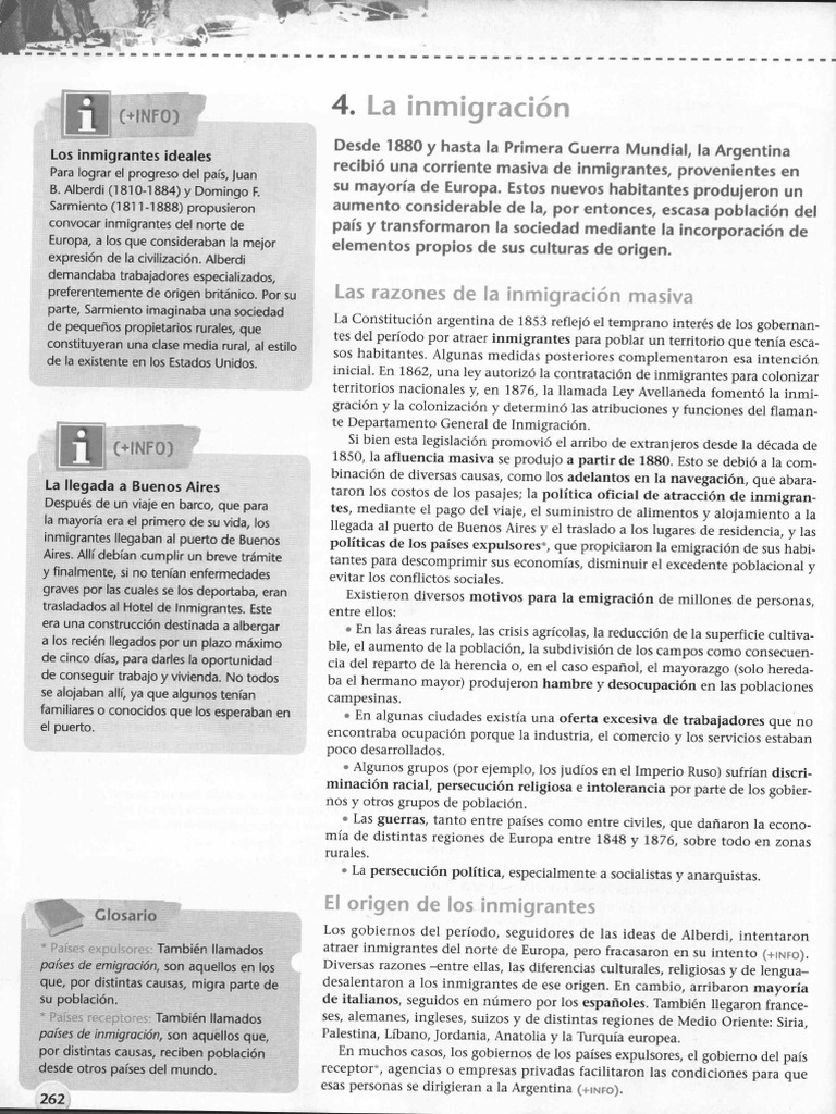La Inmigracion | PDF
