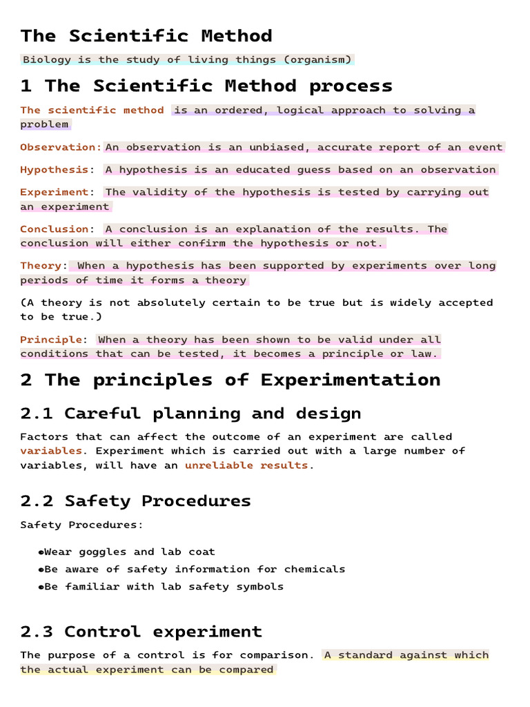 The Scientific Method | PDF | Experiment | Scientific Method