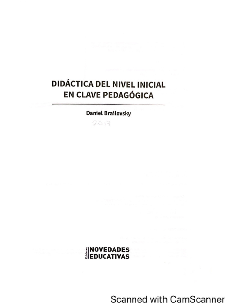 Brailovsky - Por Qué La Didáctica Es Importante para Un Maestro - Brailovsky | PDF