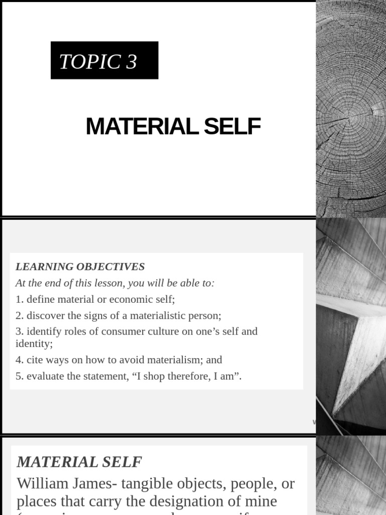 Lesson 8 Material Self | PDF | Self | Psychology