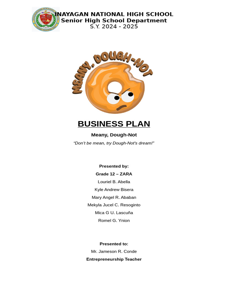 Business Proposal DRAFT Chap 1 2 Group | PDF | Business Economics | Economies