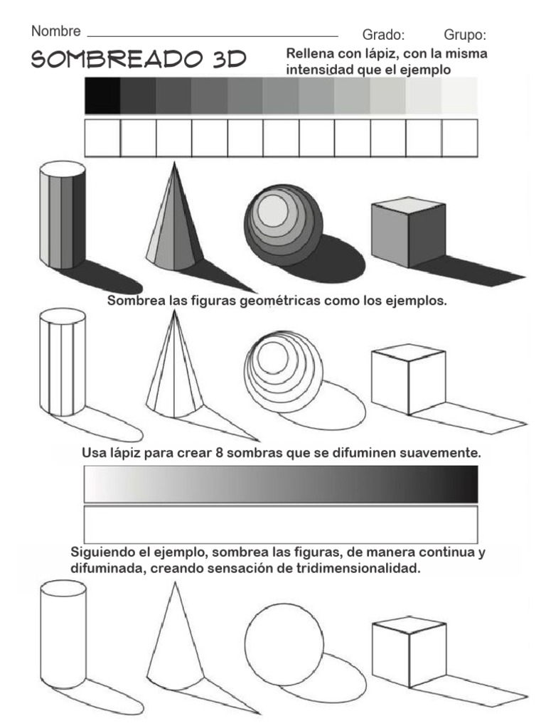 Sombreado Figuras Geometricas | PDF