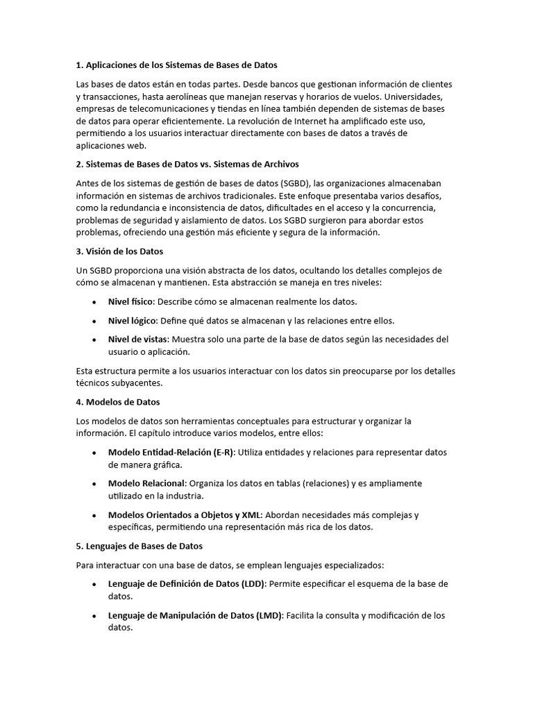 Aplicaciones y Estructura de Bases de Datos | PDF | Bases de datos | Datos