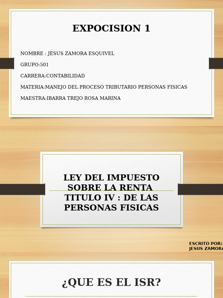 Epocision Lisr Titulo Iv | PDF | Impuesto sobre la renta | Impuestos