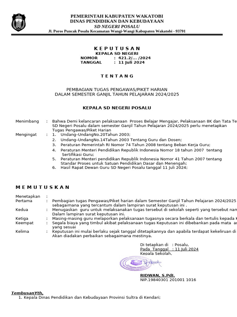 SK Piket 2024 - 2025 | PDF